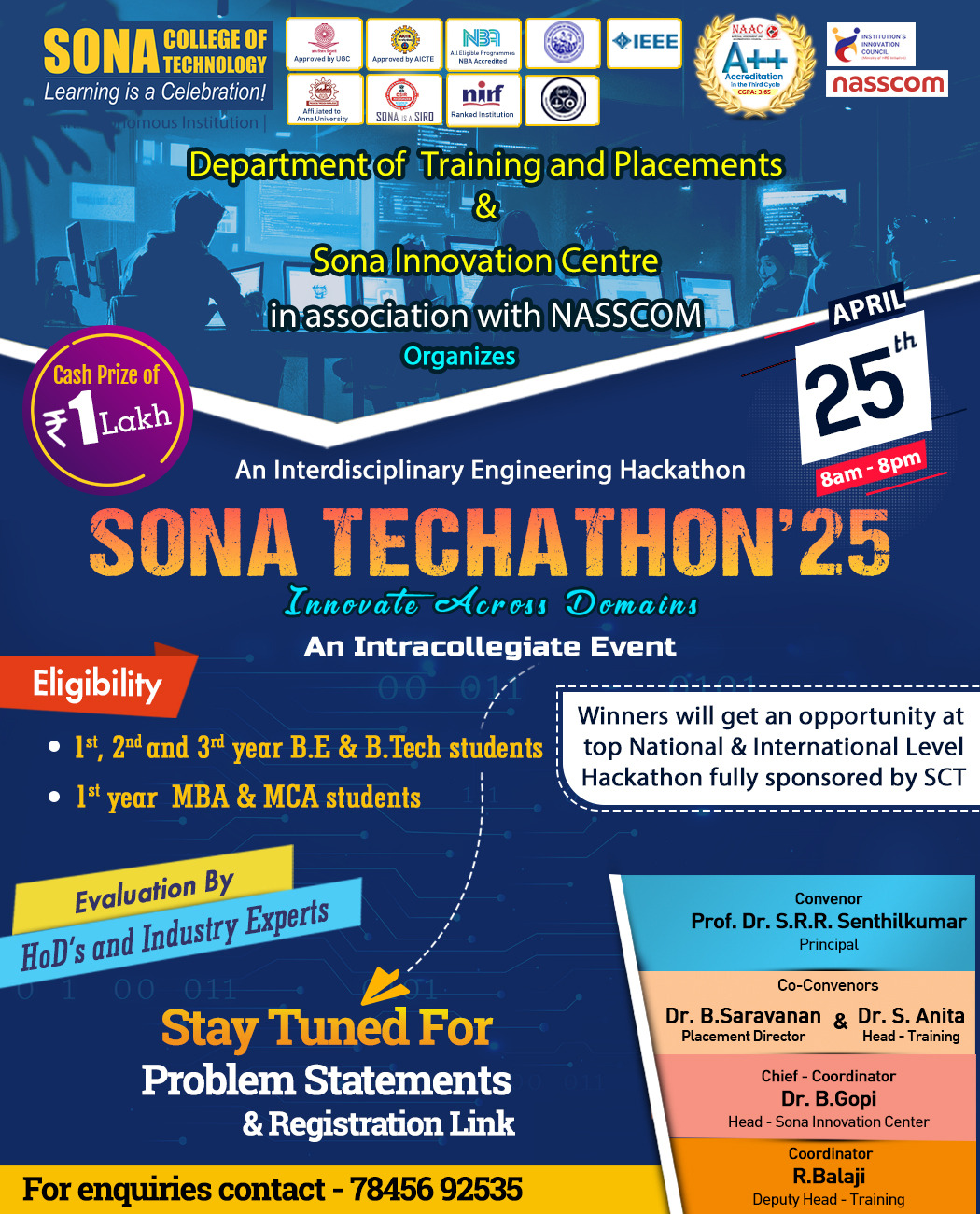 Techathon'25 - Intra-College Hackathon
